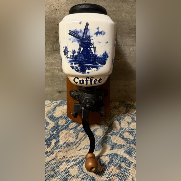 blue delft | Kitchen | Vintage Holland Windmill Coffee Grinder Wall ...